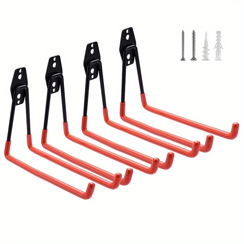 Garage Hooks 4pcs Heavy Duty Garage Storage Hooks & Hangers Utility ...