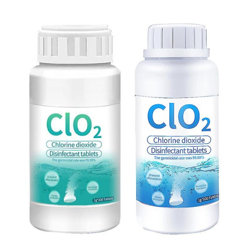 2 Pcs Chlorine Dioxide Cleaning Tablets Healthy Antibacterial Chlorine ...
