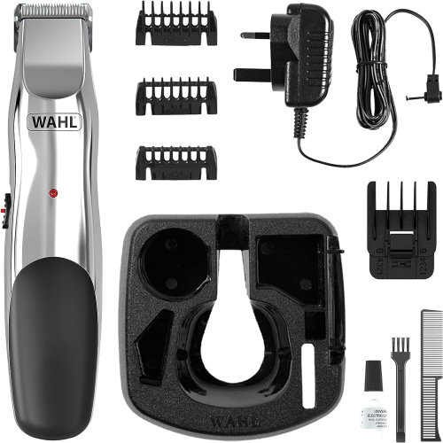 Wahl Groomsman Rechargeable Beard Trimmer Beard Trimmers Men Stubble Trimmer Male Grooming Set ...