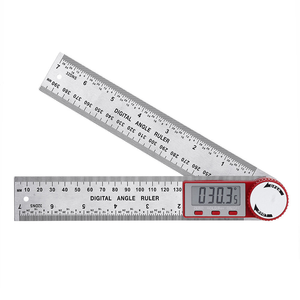 0-200/300/500mm Stainless Steel Digital Meter Angle Inclinometer Angle ...