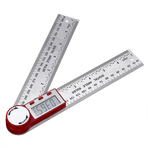 0-200/300/500mm Stainless Steel Digital Meter Angle Inclinometer Angle ...