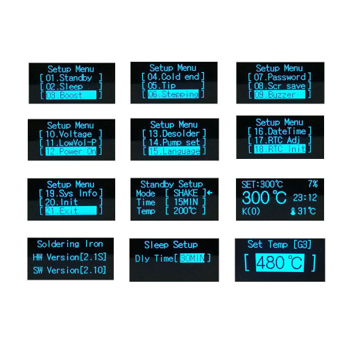 KSGER V2.1S T12 STM32 OLED Digital Temperature Controller 9501 Handle ...