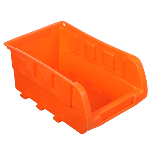 8Pcs Wall Mount Plastic Bins Storage Box Garage Tools Small Parts ...
