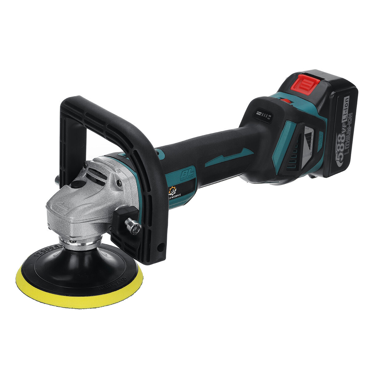 VIOLEWORKS 588VF 6 Speed 2 In 1 Cordless Angle Grinder Car Polisher ...