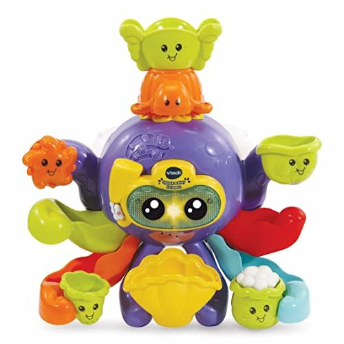 VTech Splash & Play Octopus | Interactive Bath Time Activity Toy with ...