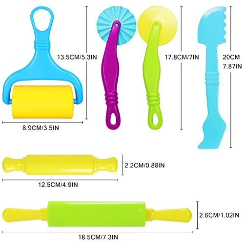 Jiosdo Play Dough Tools, 6 Pcs Playdough Sets for Kids Toddlers ...