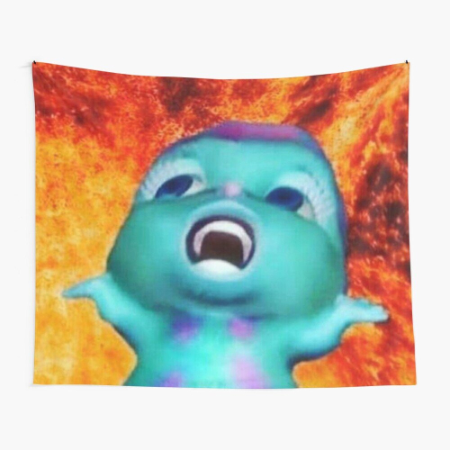 Tapestry 60x50inch Bibble Meme Fire Wall Hanging Art Décor Living Room ...