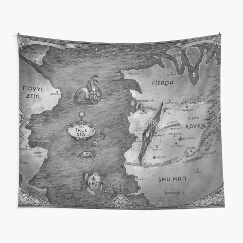 Tapestry 60x50inch The Grisha Trilogy Map Wall Hanging Art Décor Living ...