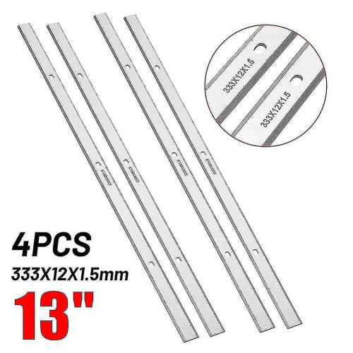 4pc 13''-1/2'' Hss Portable Planer Blades For Metabo Dh330 Dh316 Double ...