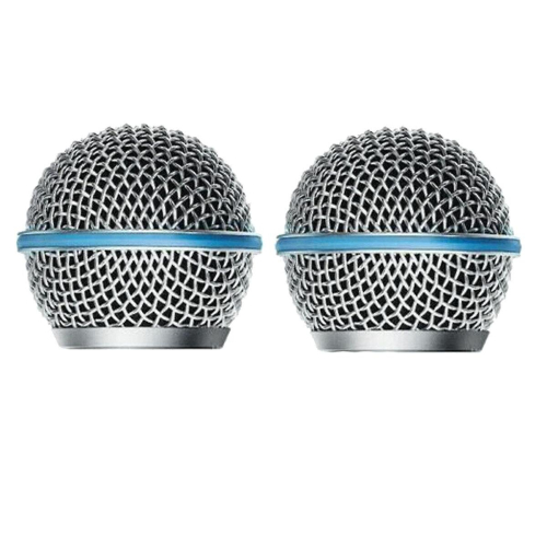 2pcs Microphone Grill Mic Grille Replacement Mic Ball Head Mesh For ...
