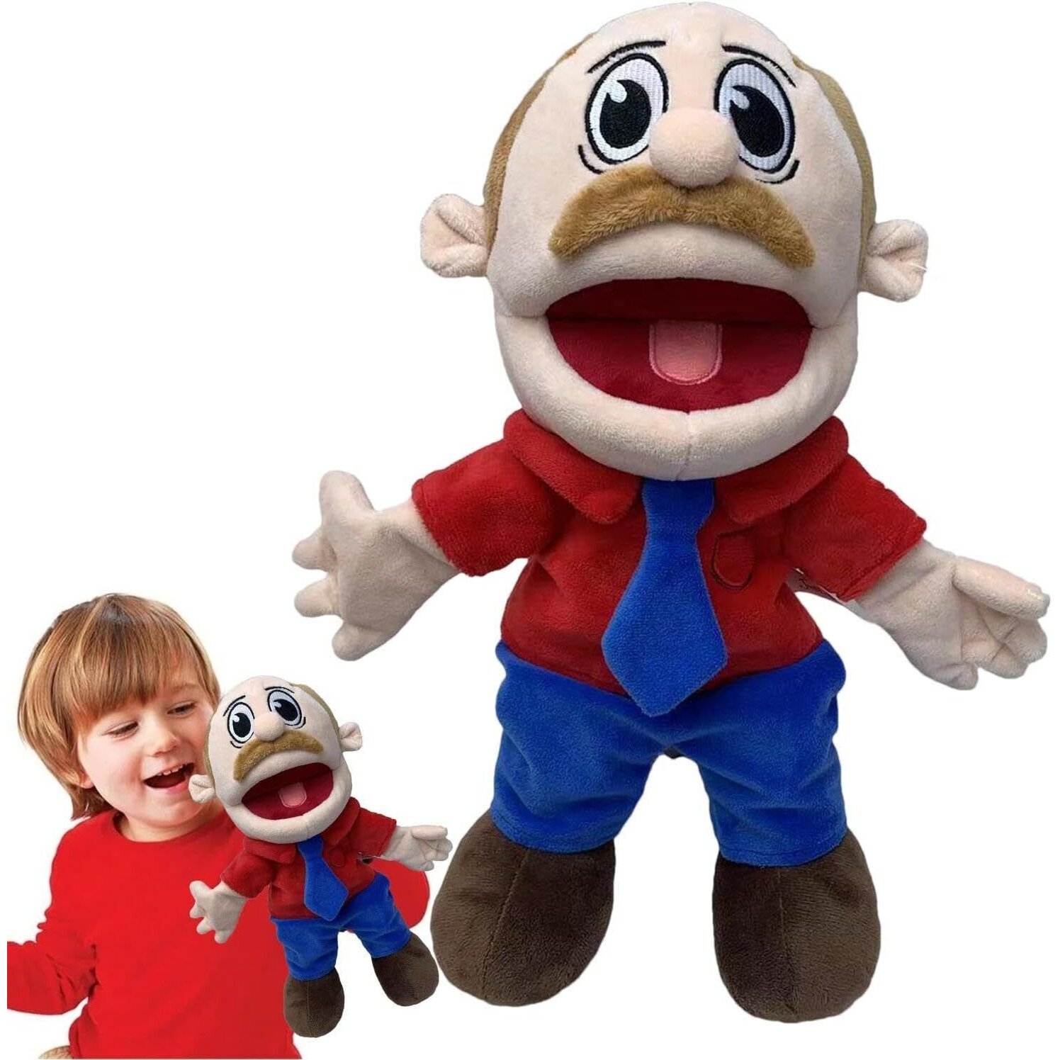 ( Jeffy's Dad) Jeffy Puppet Plush Toy Doll Soft Stuffed Hand Puppet on ...