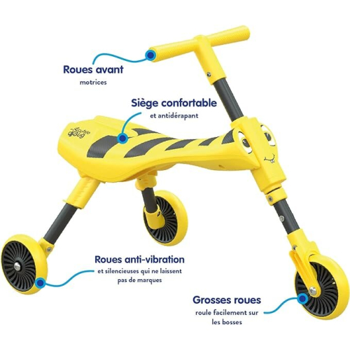 Scuttlebug 3Wheel Foldable Ride On Tricycle1+ Year Bumblebee Trike ...