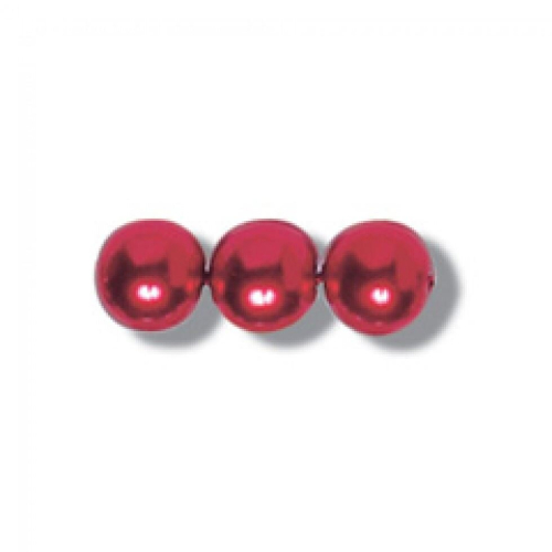 Trimits Glass Pearl Beads Red - per pack of 280 on OnBuy