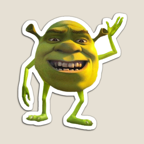Fridge Magnets Shrek Wazowski Acrylic Meme Decoration for Home Kitchen ...