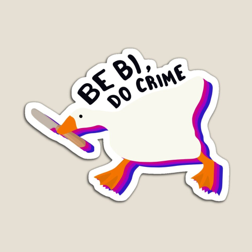 Fridge Magnets Be bi do crime goose Acrylic Meme Decoration for Home ...