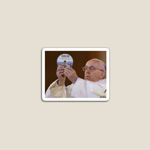 Fridge Magnets Mamma Mia Pope Meme Acrylic Meme Decoration for Home ...