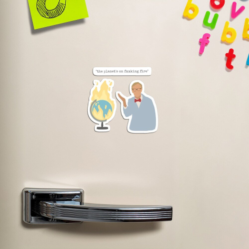 Fridge Magnets Bill Nye - "the planet's on fxxking fire" original ...