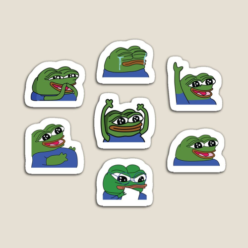 Fridge Magnets Peepo Twitch Emotes Pack 1 Acrylic Meme Decoration for ...