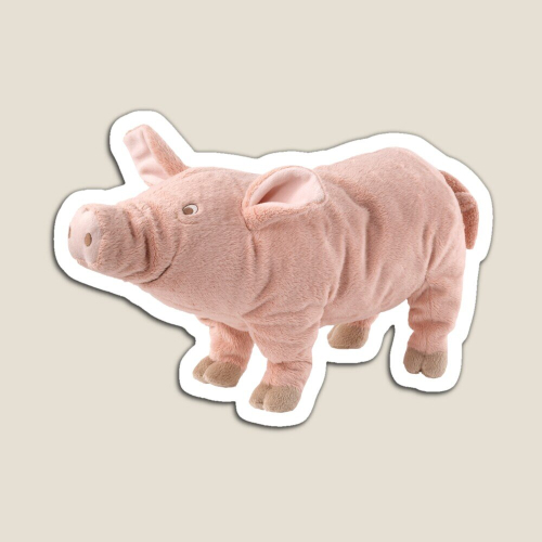 Fridge Magnets knorrig ikea pig Acrylic Meme Decoration for Home Kitchen Office on OnBuy