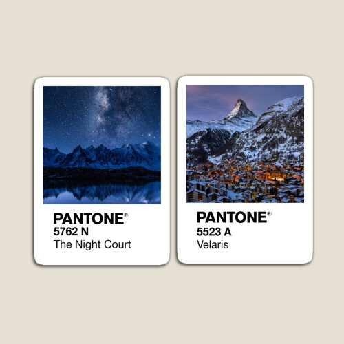 Fridge Magnets Velaris and the Night Court Pantone Acrylic Meme ...