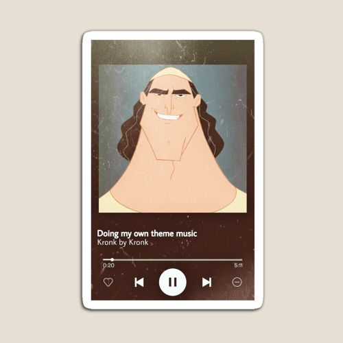 Fridge Magnets Kronk's New Single - Kronk from 'The Emperor's New ...