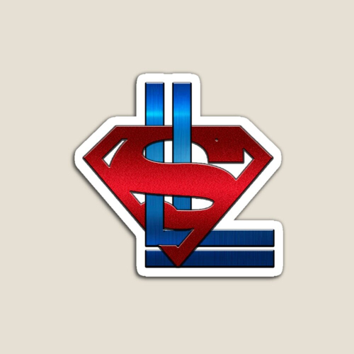 Fridge Magnets Supercorp Logo Metallic Layout - A Luthor and A Super ...