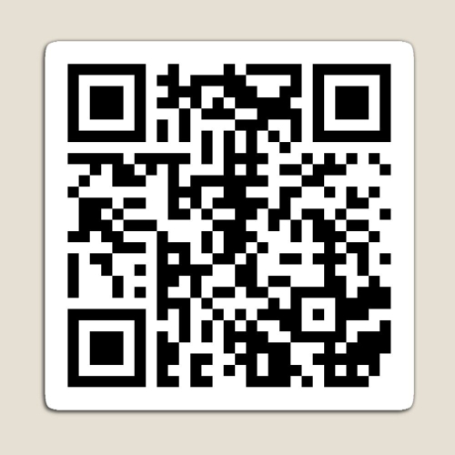 Fridge Magnets Never Gonna Give You Up QR CODE Acrylic Meme Decoration ...