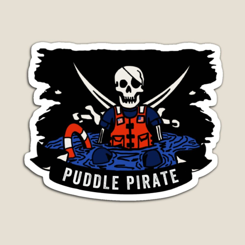 Fridge Magnets Puddle Pirate Acrylic Meme Decoration for Home Kitchen ...
