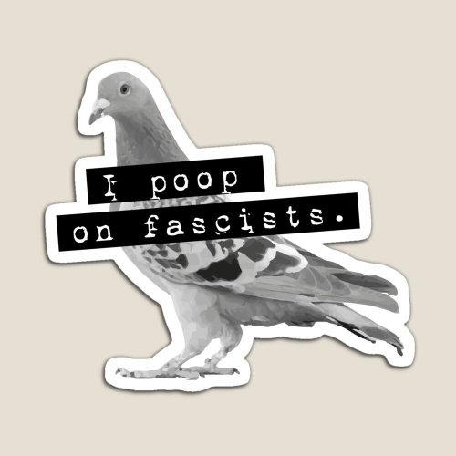 Fridge Magnets I poop on fascists Acrylic Meme Decoration for Home ...