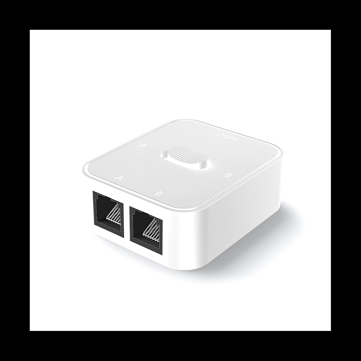 2 Port RJ45 LAN CAT6 Switch Selector 1000Mbps 2 in 1 Out /1 in 2 Out 2 ...