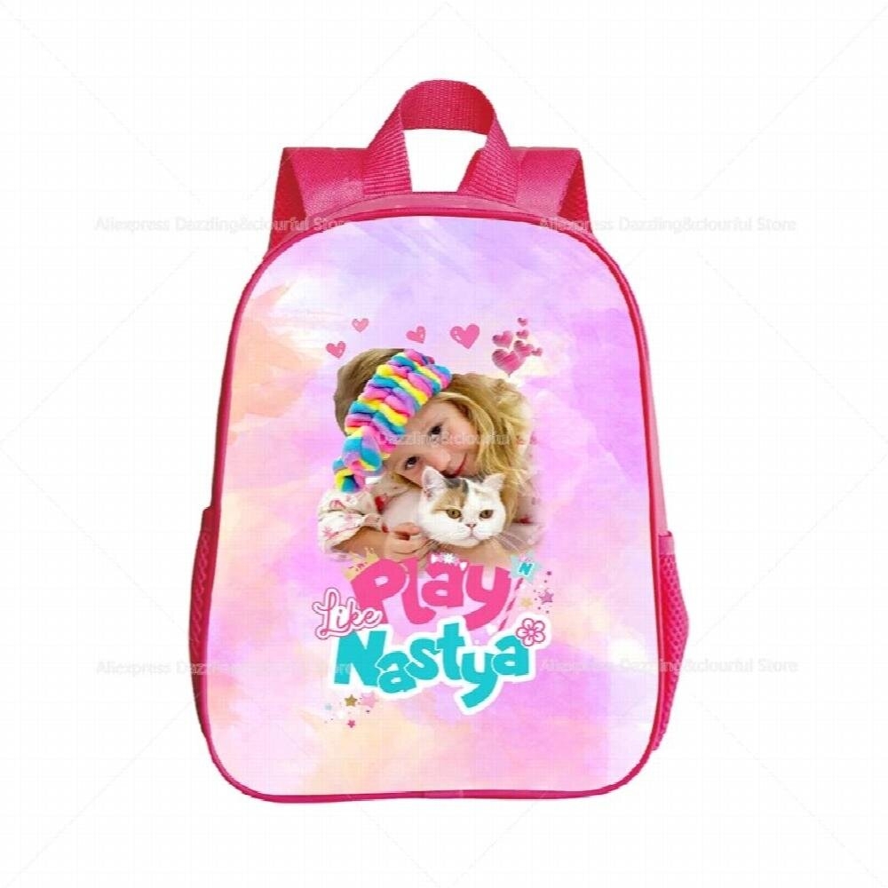 Like Nastya Kindergarten Backpack Pink 12 Inch Children Boy Girl ...