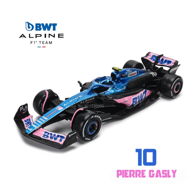 (2023 A523-10) Bburago 1:43 NEW 2023 Alpine F1 Team A523 10 Pierre ...