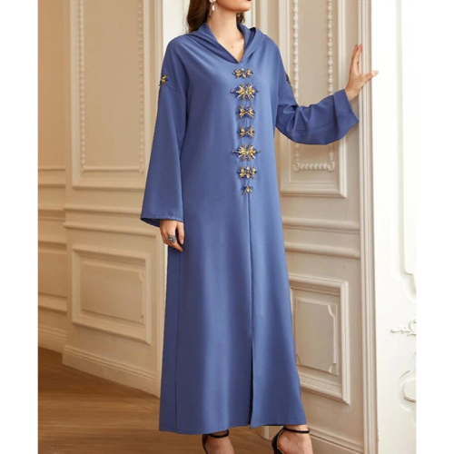 Ramadan Maxi Dress Femme Vestidos Eid Kaftan Dubai Turkey Hijab Muslim Morocco Caftan Islam ...
