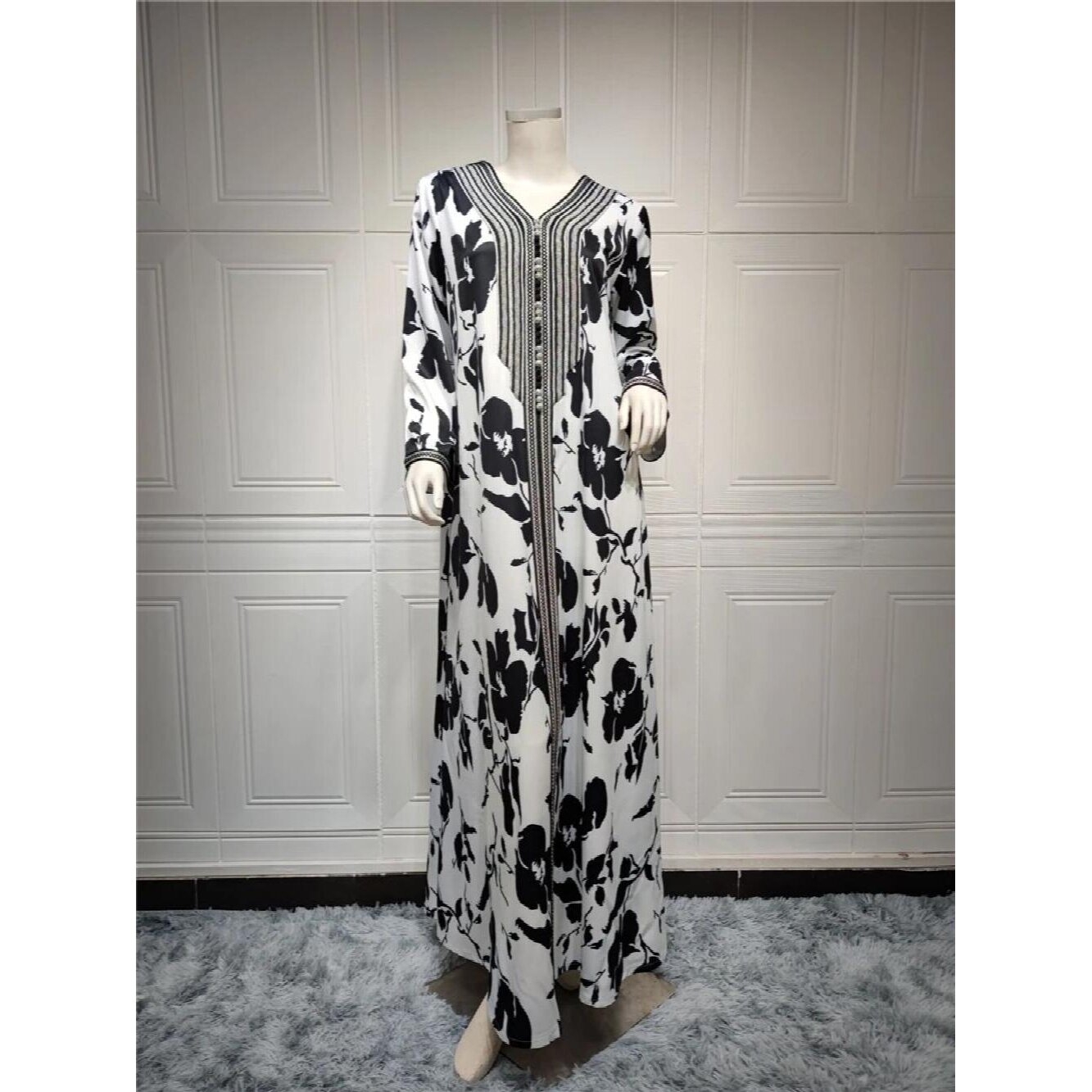 Ramadan Abaya Dubai Turkey Islam Muslim Modest Dress Kaftans Abayas For Women Caftan Marocain ...