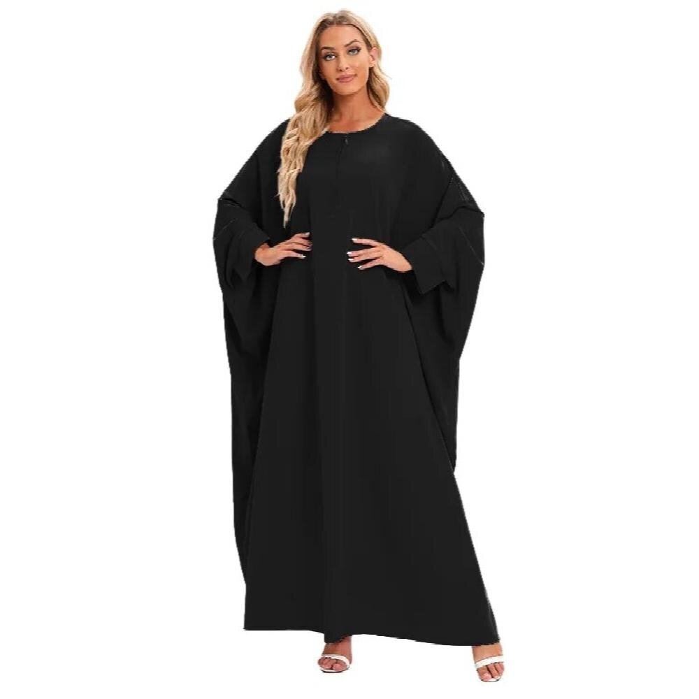 Ramadan Muslim Nida Abaya Dubai One Piece Batwing Prayer Hijab Dress