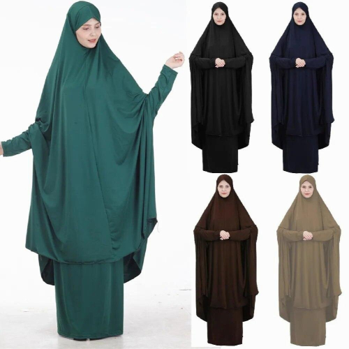 Ramadan Eid Muslim Prayer Garment Dress Women Abaya Jilbab Hijab Long ...