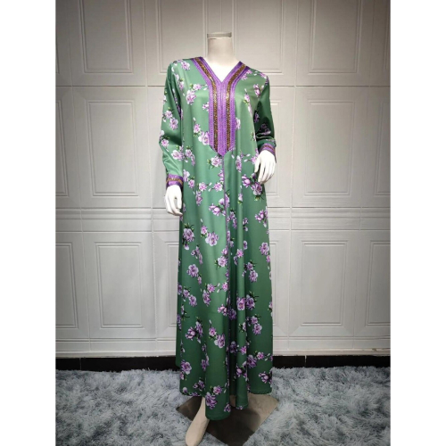 Ramadan Eid Abaya Dubai Turkey Muslim Hijab Dress Printed African Dresses Abayas for Women Islam ...