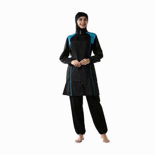 Women Plus Size Muslim Swimwear Hijab Islamic Swimsuit Beach Swim Surf ...