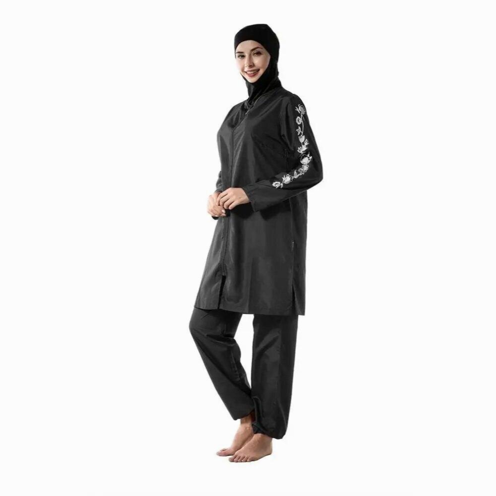 Full Cover Swimwear Muslim Women Burkini Hijab Swimsuit 3pcs Modest ...