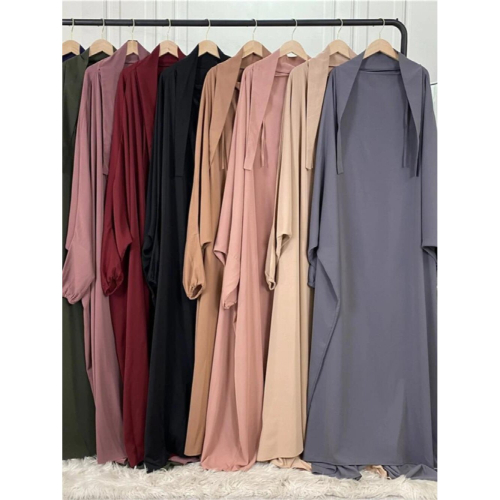 Eid Hooded Muslim Women Dress Prayer Garment Jilbab Abaya Long Khimar ...