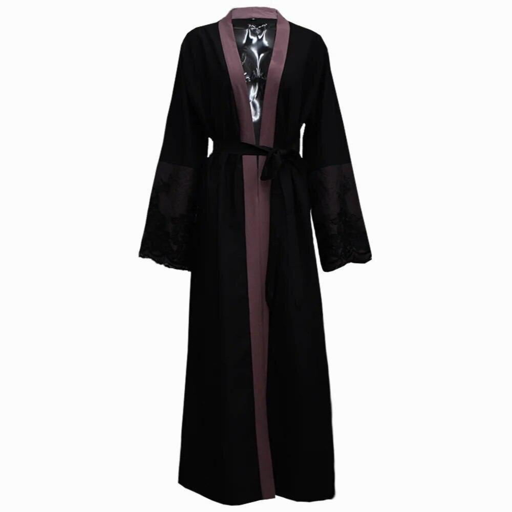 Eid Mubarak Abaya Dubai Islamic Clothing Caftan Kaftan Maxi Kimono Hijab Muslim Women Cardigan ...