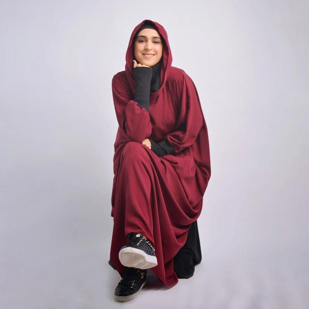 Eid Hooded Muslim Women Hijab Dress Prayer Garment Long Khimar Jilbab ...