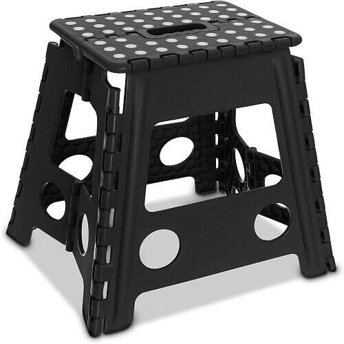 Folding Step Stool Plastic Heavy Duty Multi Purpose Easy Foldable on OnBuy