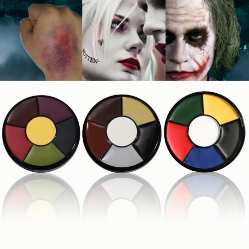 6 Colors Injury Effect Makeup Face Paint Palette Body Paint Pigment ...