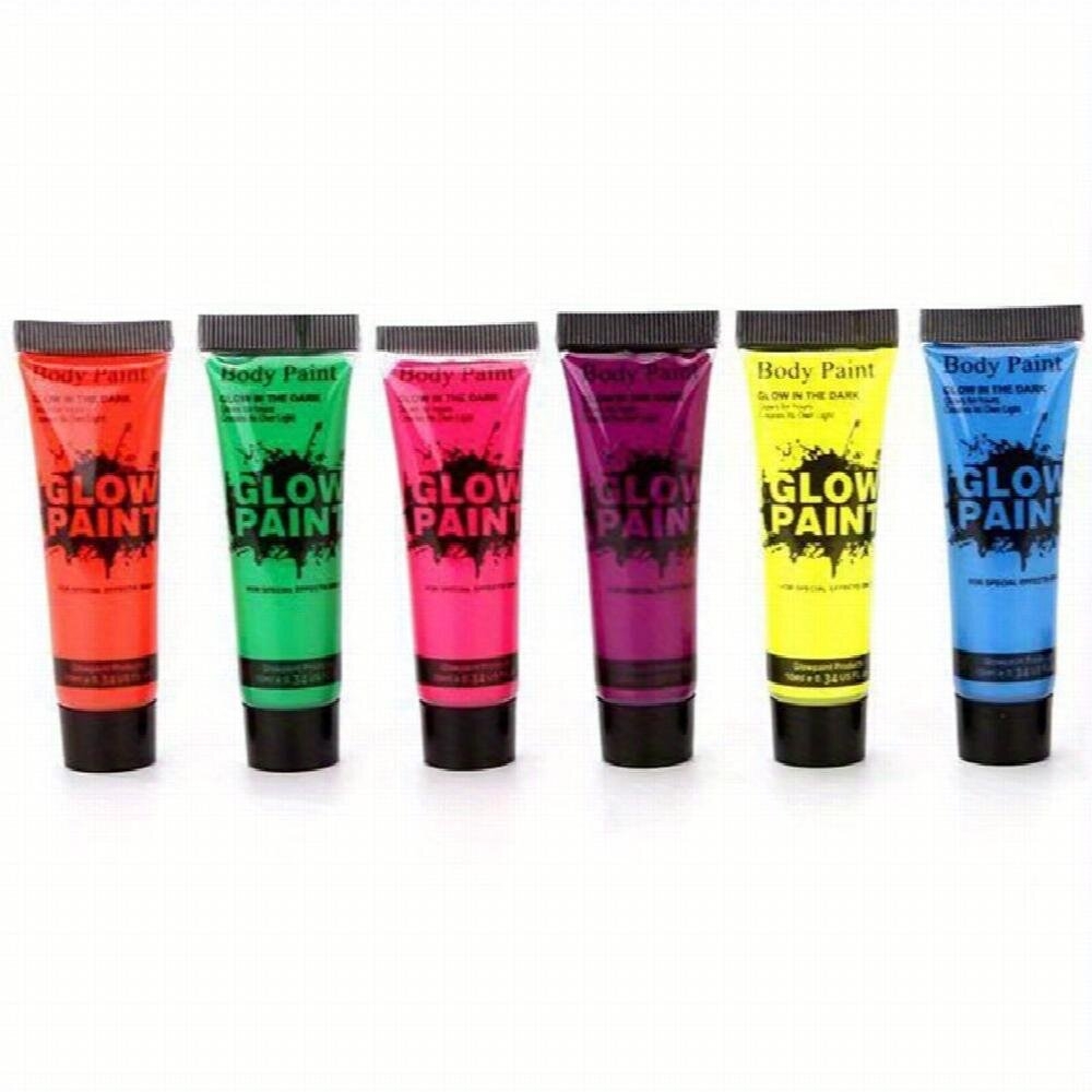 10ml UV Fluorescent Face Paint Fluorescent Body Paint Paste Glow Face ...