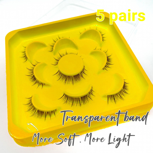 Natural Style False Eyelashes Cartoon Manga Eyelashes Mink Slim Fiber ...