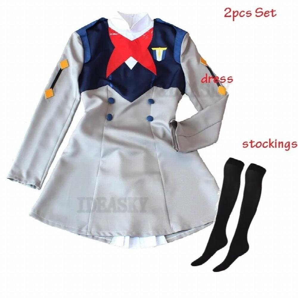 DARLING in the FRANXX Cosplay HIRO ICHIGO MIKU KOKORO Zero Two Cosplay School Uniform Costume ...