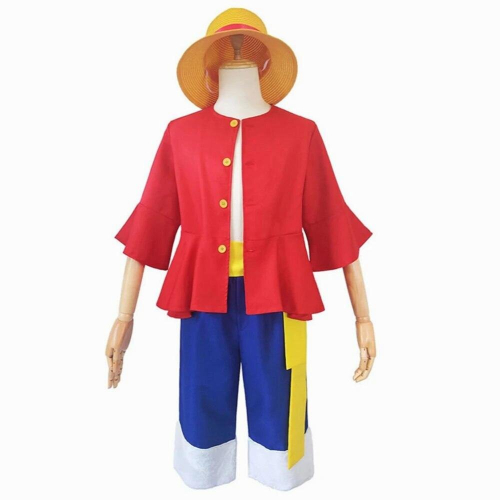 Japanese Anime One Piece Monkey D. Luffy Costume Comic con Role Play ...