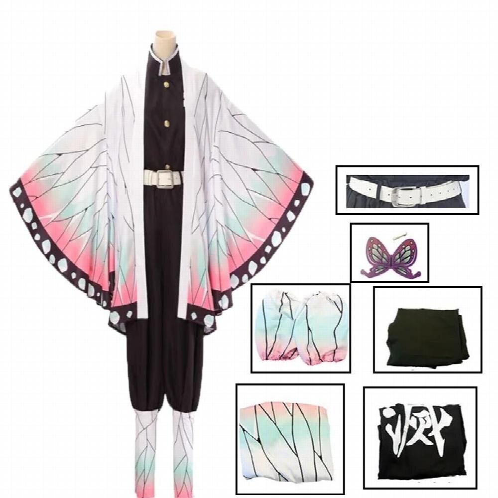Cosplay Adult Kids Anime Demon Slayer Kimetsu no Yaiba Kochou Shinobu ...