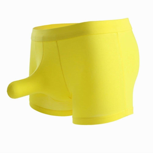 Boxershorts Men Sexy Elephant Nose Shorts Convex Pouch Boxer Briefs
